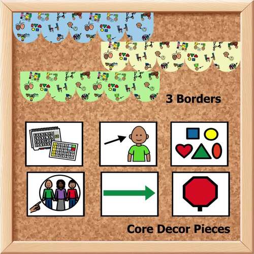 Core Vocabulary Bulletin Board Decor for AAC Speech Room Classroom ...