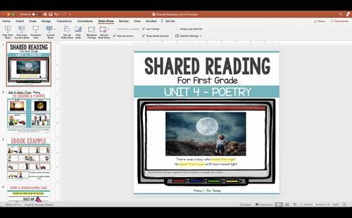 FIRST GRADE POETRY SHARED READING LESSONS and ACTIVITIES | TPT
