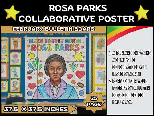 Rosa Parks Collaborative Poster | Black History Month | February ...