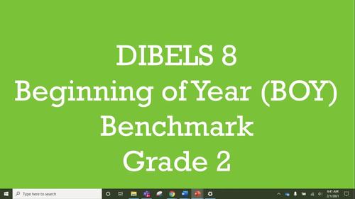 DIBELS 8 BOY K-5, MOY K-5 & EOY K-5 Benchmark Assessment BIG BUNDLE