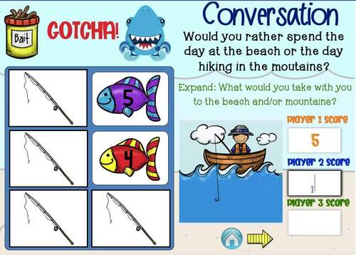 Gotcha Summer Speech Conversation Game by Speech Rocks | TPT