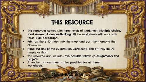 THE FRENCH REVOLUTION & NAPOLEON SCAVENGER HUNT Three Estates Bastille