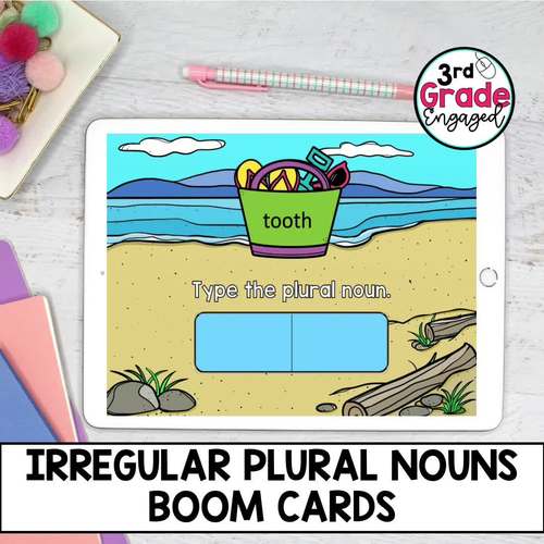 Irregular Plural Nouns Activity Grammar ELA Boom Cards by Bright Minds ...