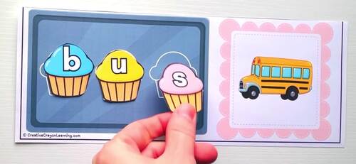 Hands-On Spelling Centers – Kindergarten | CVC, Blends & Digraphs | SoR ...