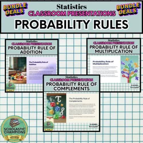 PROBABILITY RULES * Statistics Powerpoint Presentations BUNDLE | TPT
