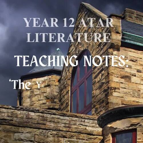 ATAR literature study guide: American Gothic - 'The Yellow Wallpaper'