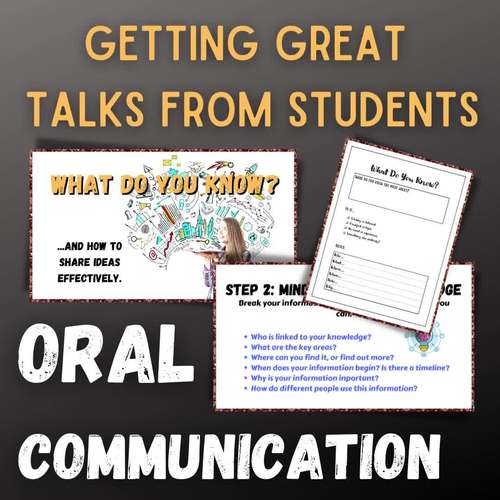 Student Choice Talk | Individual Presentation | Oracy | Speaking and ...