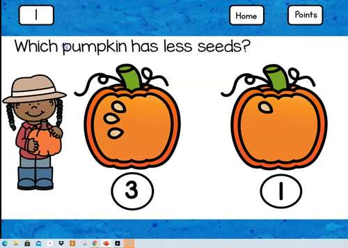 Comparing Numbers Which Has More? Which Has Less? Pumpkin Farm Kids