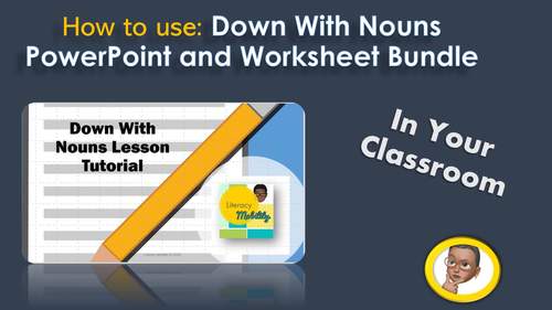 Parts of Speech: Nouns PowerPoint and Worksheet Bundle by Literacy Mobility