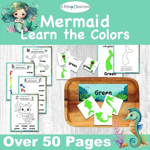 Mermaid Pre-K Unit Bundle by A Messy Classroom | TPT