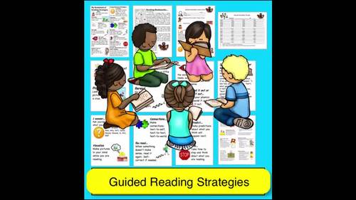 Reading Strategies Posters & Bookmark & Lesson Plan for Guided Reading