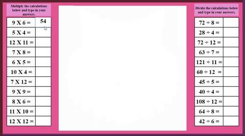 Mystery Digital Pixel Art NO PREP Colorful Cat Multiplication and ...