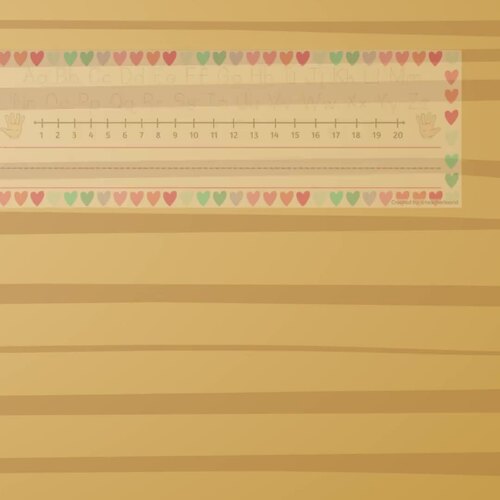 Valentine's Day Hearts Theme Student Desk Name Plates / Tags! Editable!