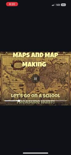 Maps and Map Making Treasure Hunt Bundle Power Points (PPT) | TPT