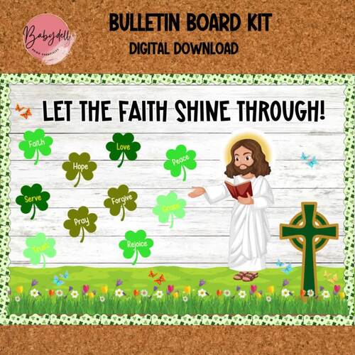 St. Patrick’s Day Classroom Door Decor Bulletin Board Kit God's Teachings