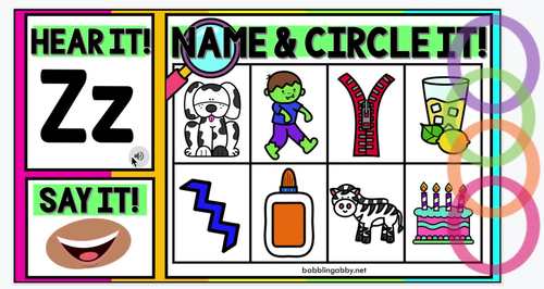 Digital Activities Letter Sounds Google Classroom™ Seesaw™ Distance ...