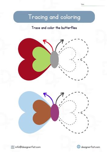 Autism Tracing and Coloring Worksheet For Childs by Inclusive Learning ...