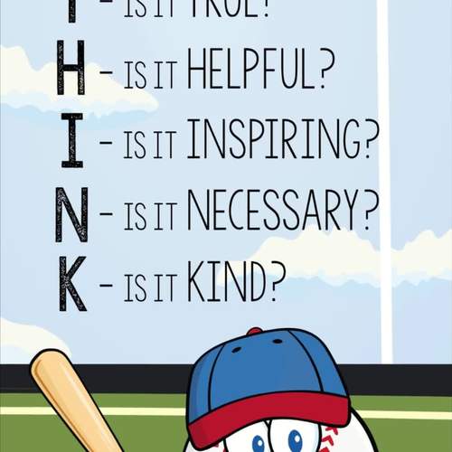 BASEBALL - Classroom Decor: LARGE BANNER, Before You Speak by ...