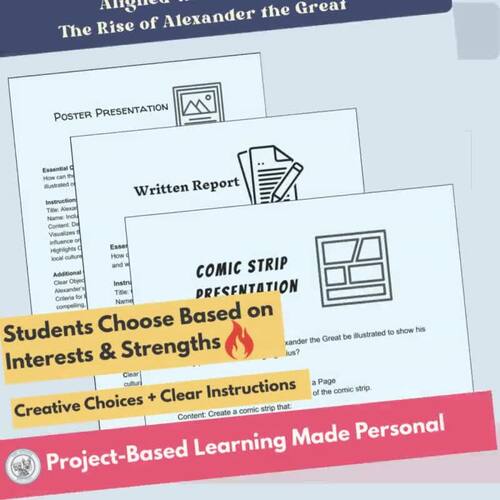HSS 6.4.7: Alexander the Great and the Hellenistic World PBL Choice Board