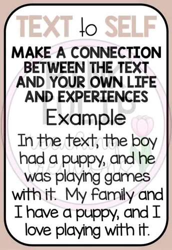 Making Connections Reading Posters - Earth Tones Classroom Decor