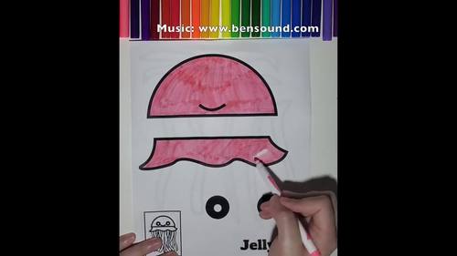 Cut and Glue a Jellyfish Fine Motor Scissor Skills Ocean Animal Craft