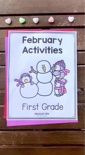 February No Prep Packet 1st Grade | Valentine's Day | February Writing ...