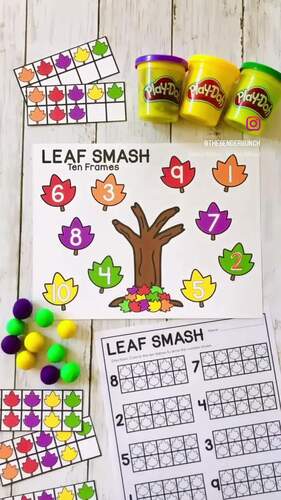 Ten Frame Leaf Smash Game - Fall Ten Frames - Ten Frame Activities
