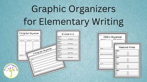 Elementary Writing Graphic Organizers | Narrative, Opinion, & Informational