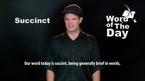 Word of the Day - Succinct by The Storyteller Teacher | TpT