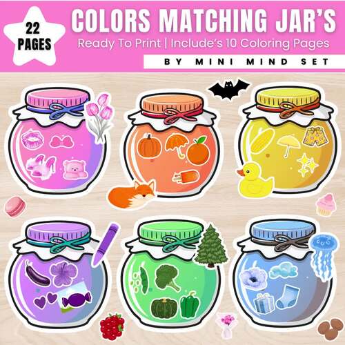 Color Matching Activity for Preschool & Kindergarten | Learning Colors ...