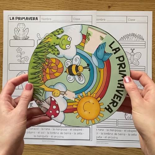 LA PRIMAVERA - Rueda de Vocabulario by My Teaching Factory | TPT