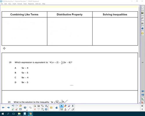 EOG Review Day 2 - Expressions and Equations by Matt Allred | TPT