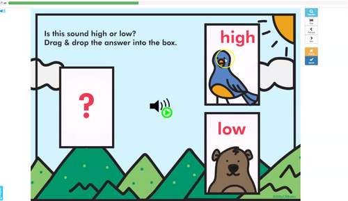 Music Distance Learning: High and Low Sounds - Music BOOM Cards by ...