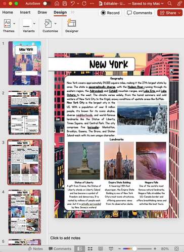 New York || US States || Information Text Close Reading Comprehension