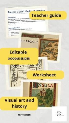 Medieval Map Project – History & visual art + Worksheet- editable ...