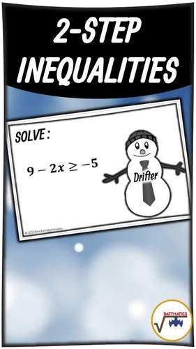 7th Grade Solving 2-Step Inequalities Activity PRINTABLE SCAVENGER HUNT ...