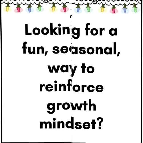 Growth Mindset Color by Code I Winter, Christmas, Australia | TPT