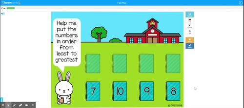 #readyforschool Number Order Boom Cards™: 0-30 (Back to School Theme)