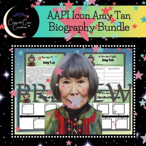 AAPI Icon Amy Tan AAPI Heritage Month Biography Bundle | TPT