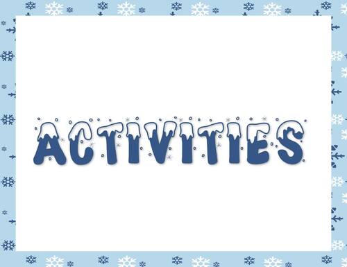 Winter Party Stations and Activities *Editable by Cindy's Treasures