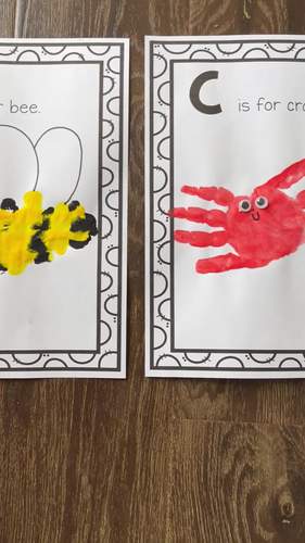 Handprint Kid Crafts: Alphabet Handprints - Learn letters! Beginning of ...