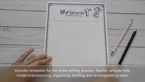 Personal Narrative Writing Unit Templates l Printable and Digital via ...