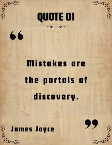 10 famous Quotes & Sayings from the Author James Joyce - Posters