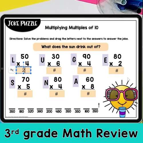 3rd Grade End of Year Math Review by A Grace Filled Classroom | TPT