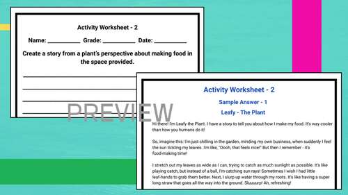 Photosynthesis Lesson, Worksheets, and Experiment for 3rd and 4th Grade ...