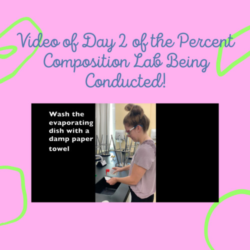 Percent Composition Lab - Day 2 Video by pHun with Chemistry | TPT