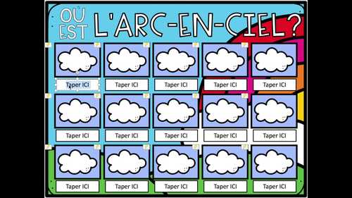 French Spring EDITABLE Digital Game - Où est l'arc-en-ciel? | TPT