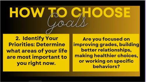 2025 New Year's Goal Setting Slides for Students | SMART Goals & Vision ...