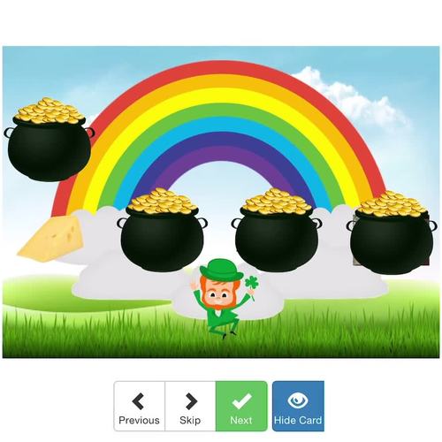 Initial CH Sound St. Patrick's Day Game Articulation BOOM CARDS™ by Bri-SLP