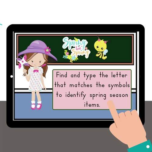 Spring Crack the Code Decoding Activity BOOM CARDS by Teacher Janelle OT
